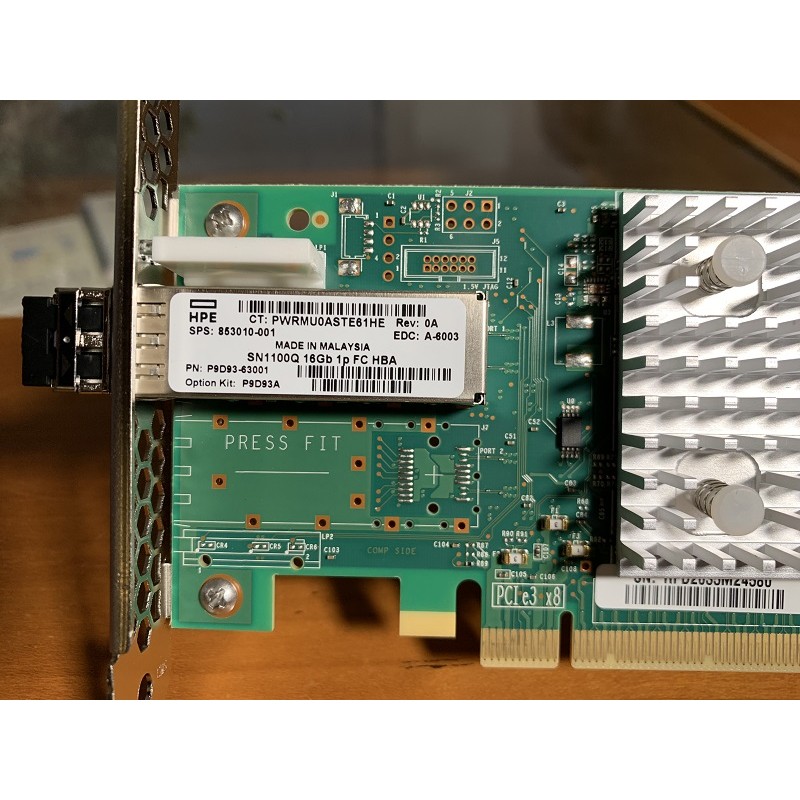 HPE/QLogic 2690 Single 16Gbit Fibre Channel HBA