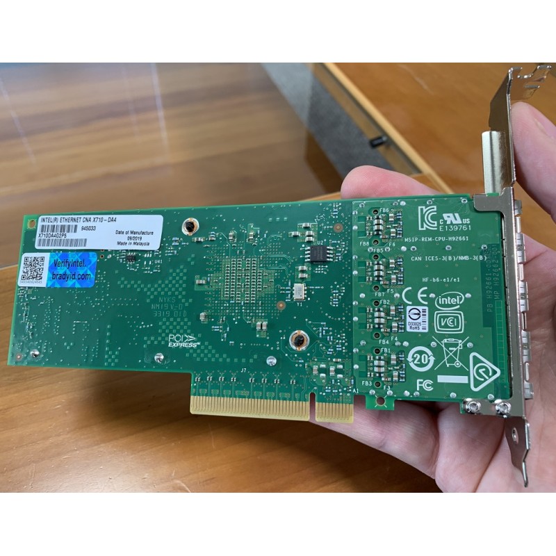 Intel X710 DA4 CNA Quad 10Gbit SFP+ Ports Network Card