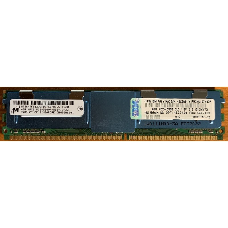 4GB Micron DDR2-667MHz DIMM PC2-5300