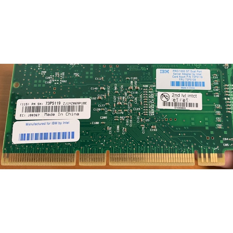 IBM PRO/1000 GT PCI-X slot Dual Port Server Card